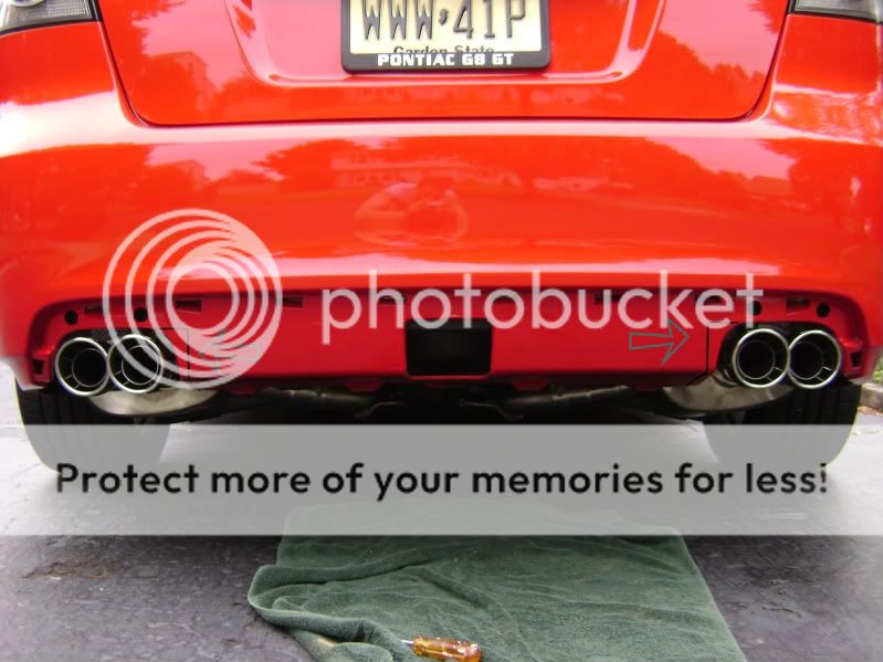 GXP Rear Diffuser Installed! Tutorial and Pictures! | Pontiac G8 Forum