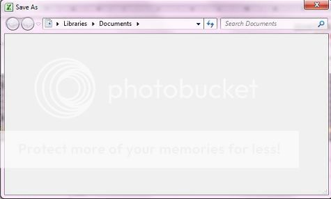 The "save as" dialog box shows gray. - Microsoft Q&A